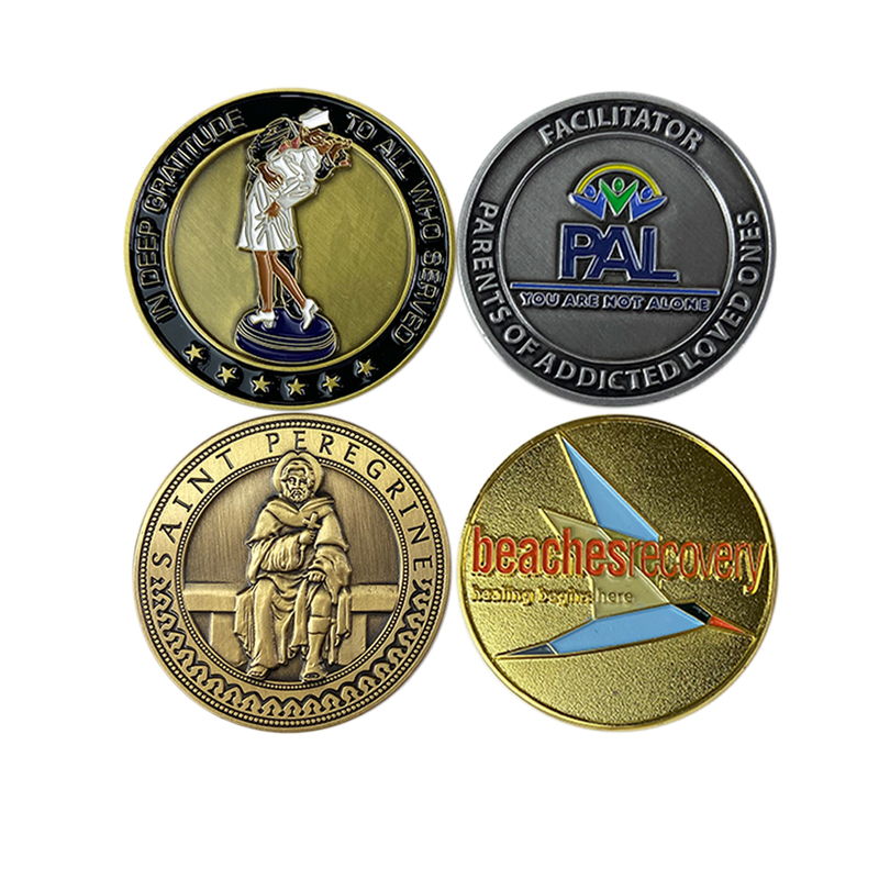Double Coin Cheap Collectable Metal Coin - Buy Double Coin Metal Coin ...
